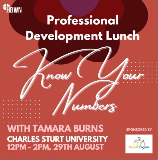 Professional Development - Know Your Numbers Working Lunch