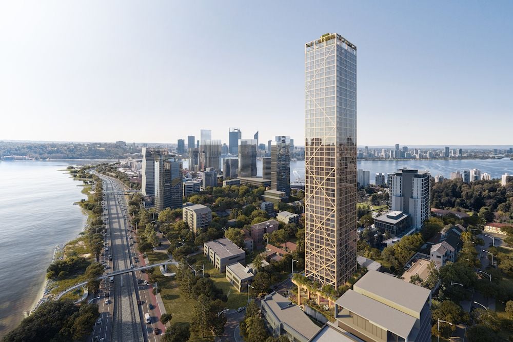 Grange Development plans world's tallest hybrid timber skyscraper for Perth