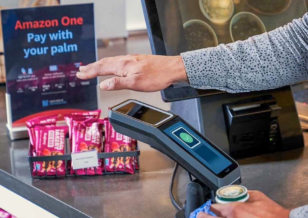 Amazon One enables payments with your palm