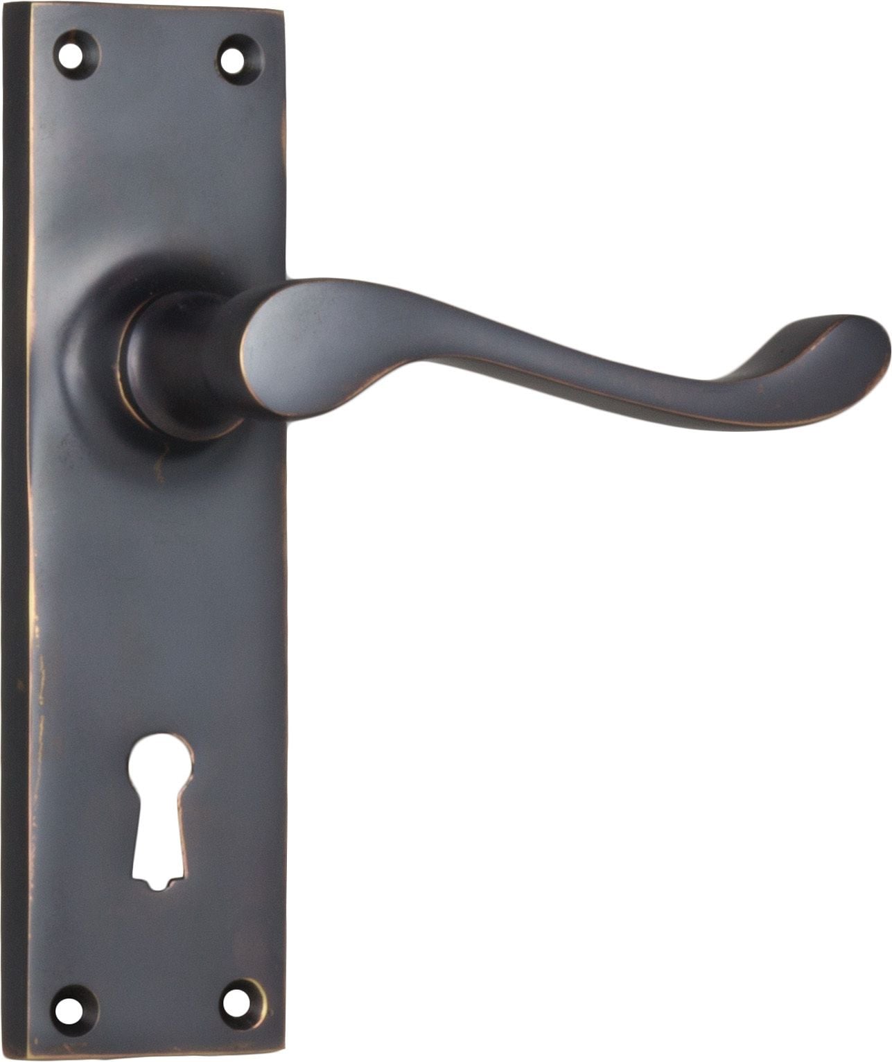 Victorian Lever Lock Antique Copper