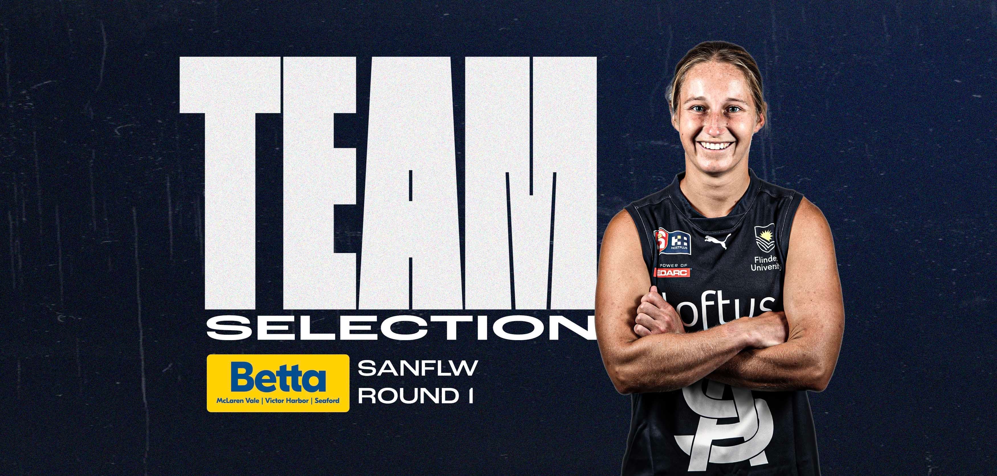 BETTA Team Selection: SANFLW Round 1 v West Adelaide