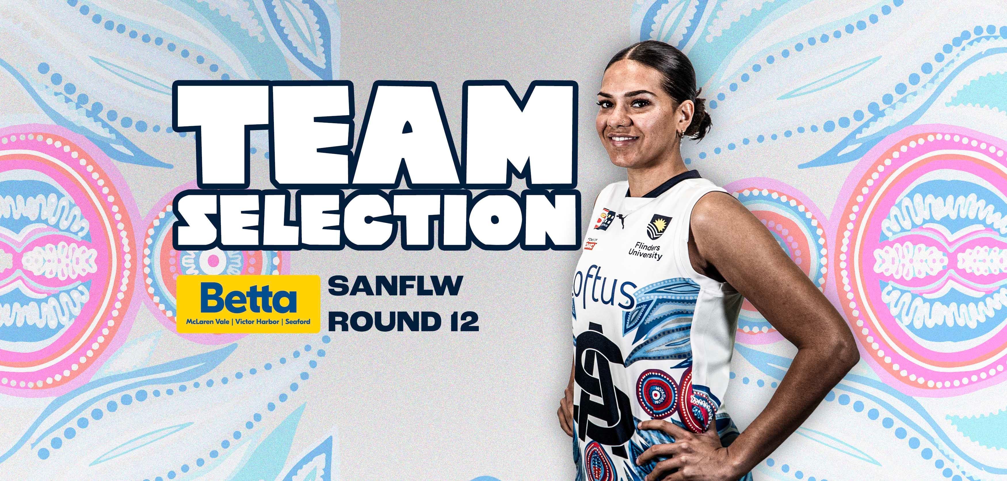 BETTA Teams Selection: SANFLW Round 12 v North Adelaide