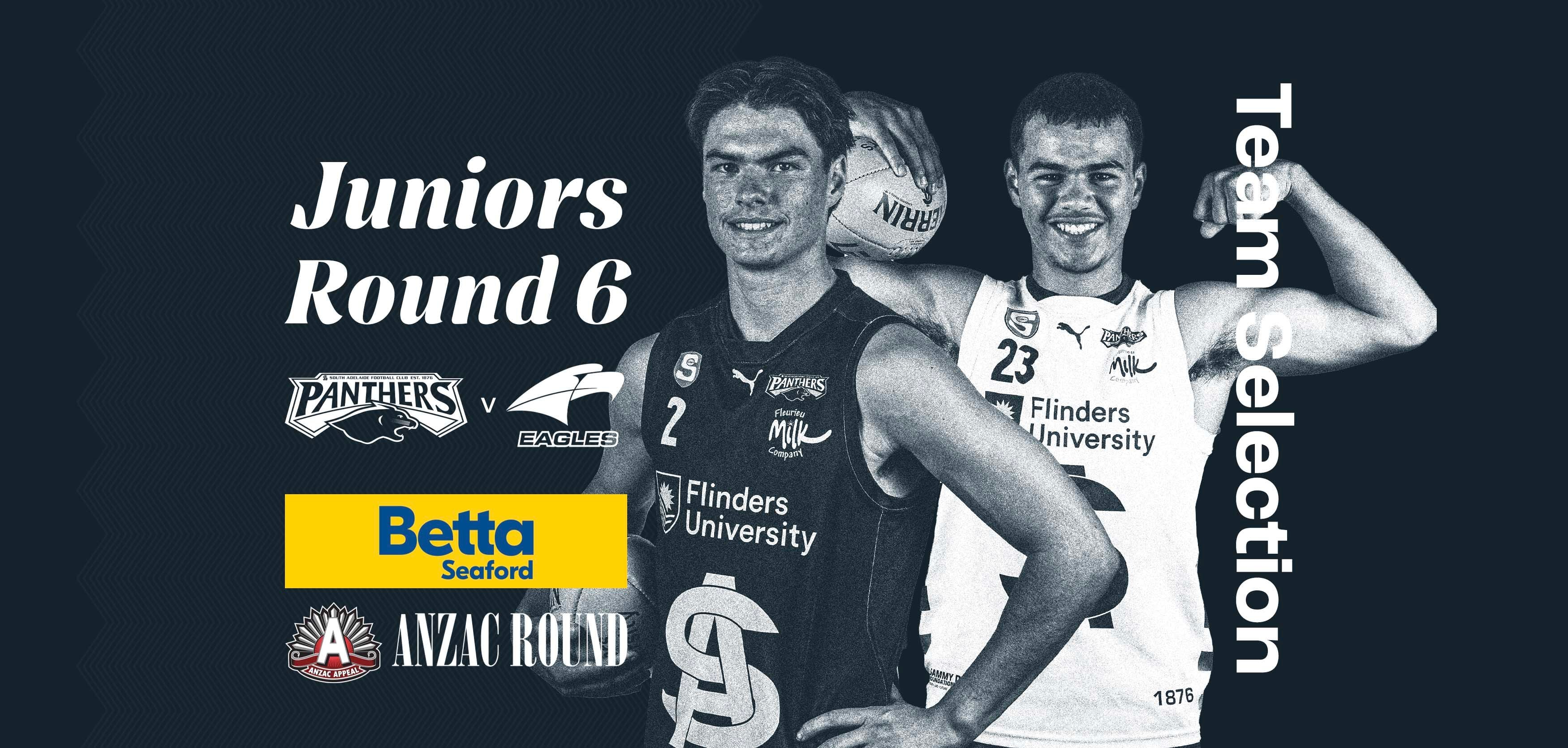 BETTA Team Selection: Juniors Round 6 v Eagles