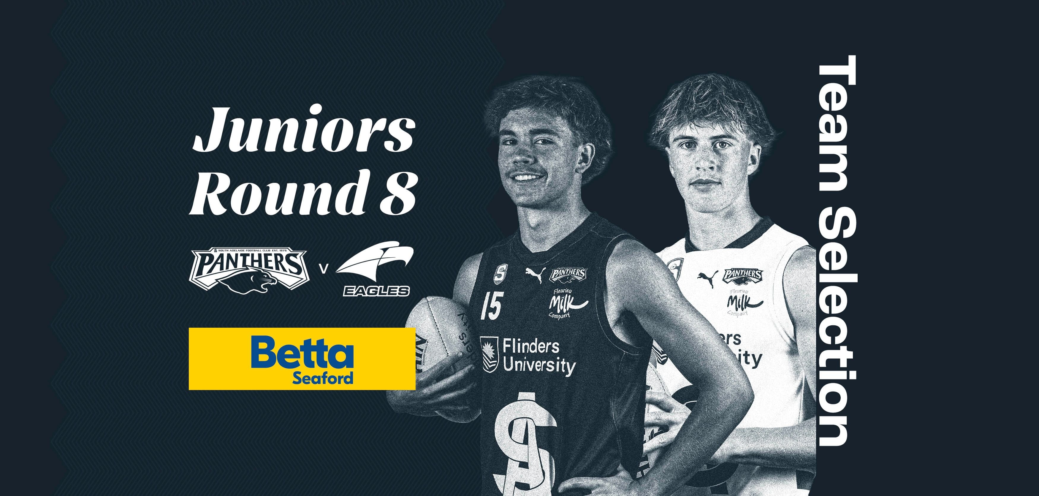 BETTA Team Selection: Juniors Round 8 v Eagles