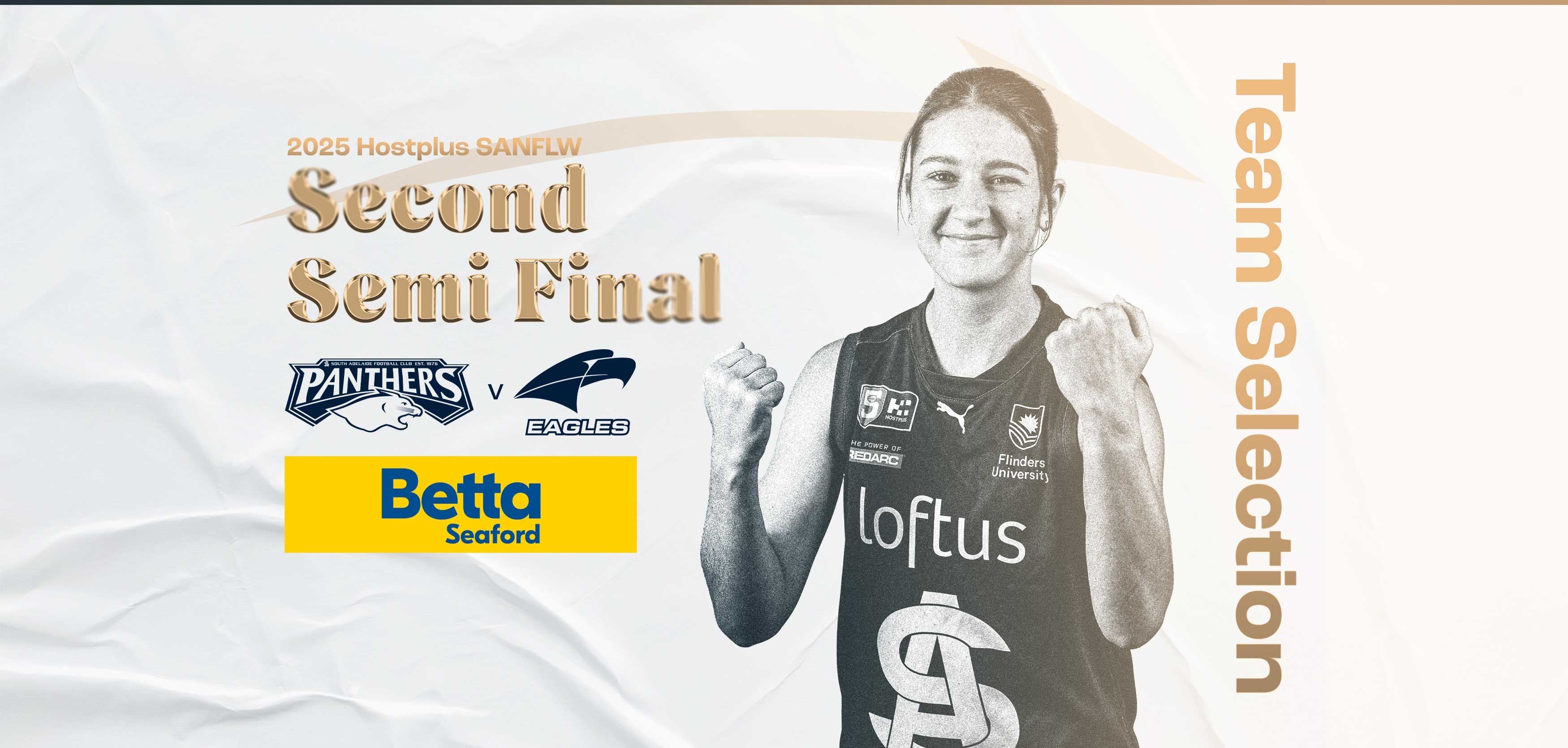 BETTA Team Selection: SANFLW Second Semi Final v Eagles