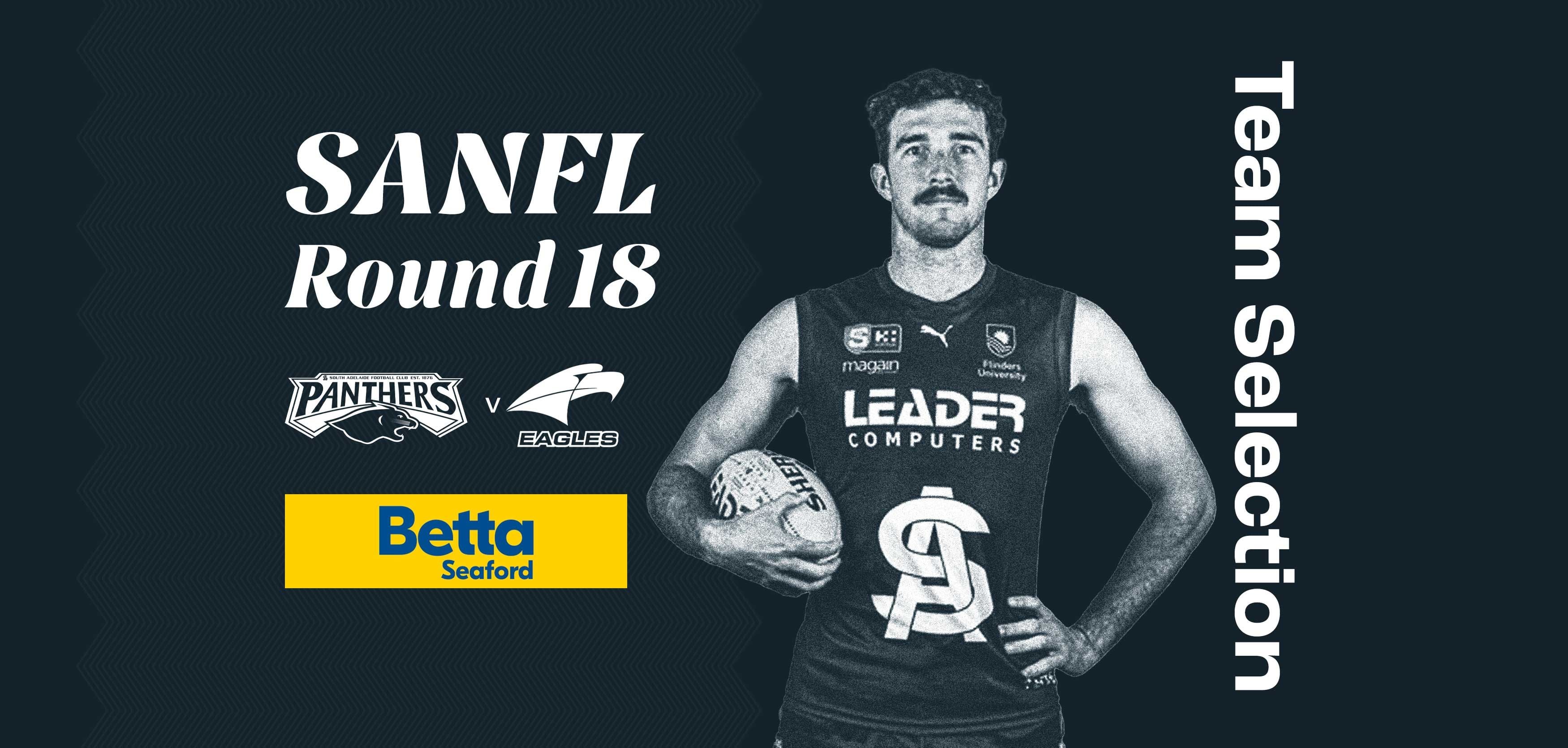 BETTA Team Selection: SANFL Round 18 v Woodville West-Torren