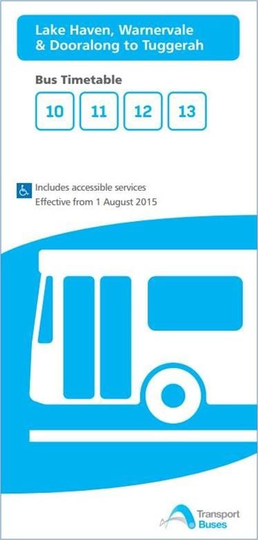 Coast Liner Bus Timetable | Central Coast
